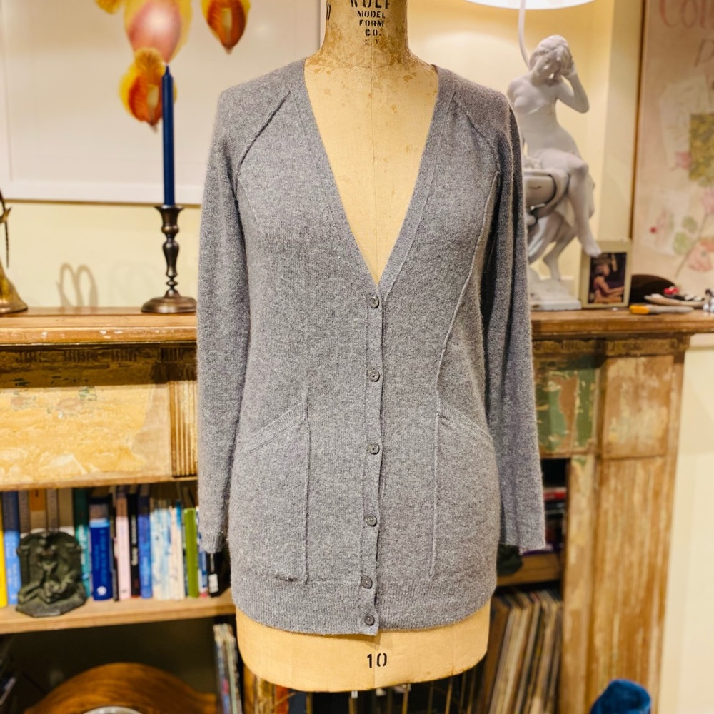 Max Studio 2-Ply 100% Cashmere Long Cardigan Sweater - Gem